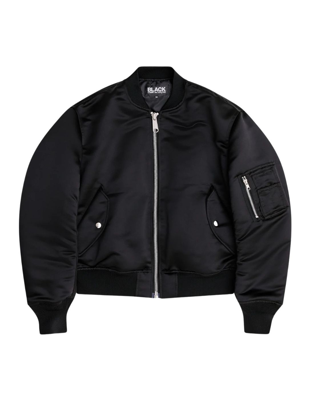 COMME des GARÇONS BLACK bomber jacket - Black
